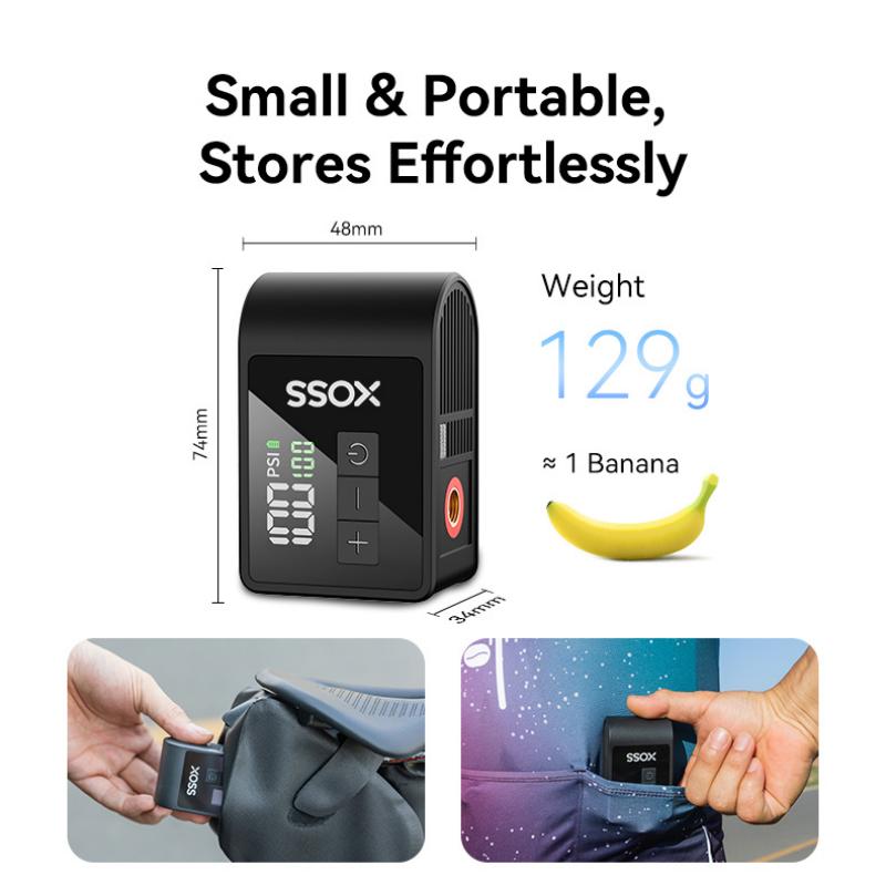 XOSS AirCube Electric Bike Pump 120PSI Mini Portable Air Pump Recharge – XOSS.CO